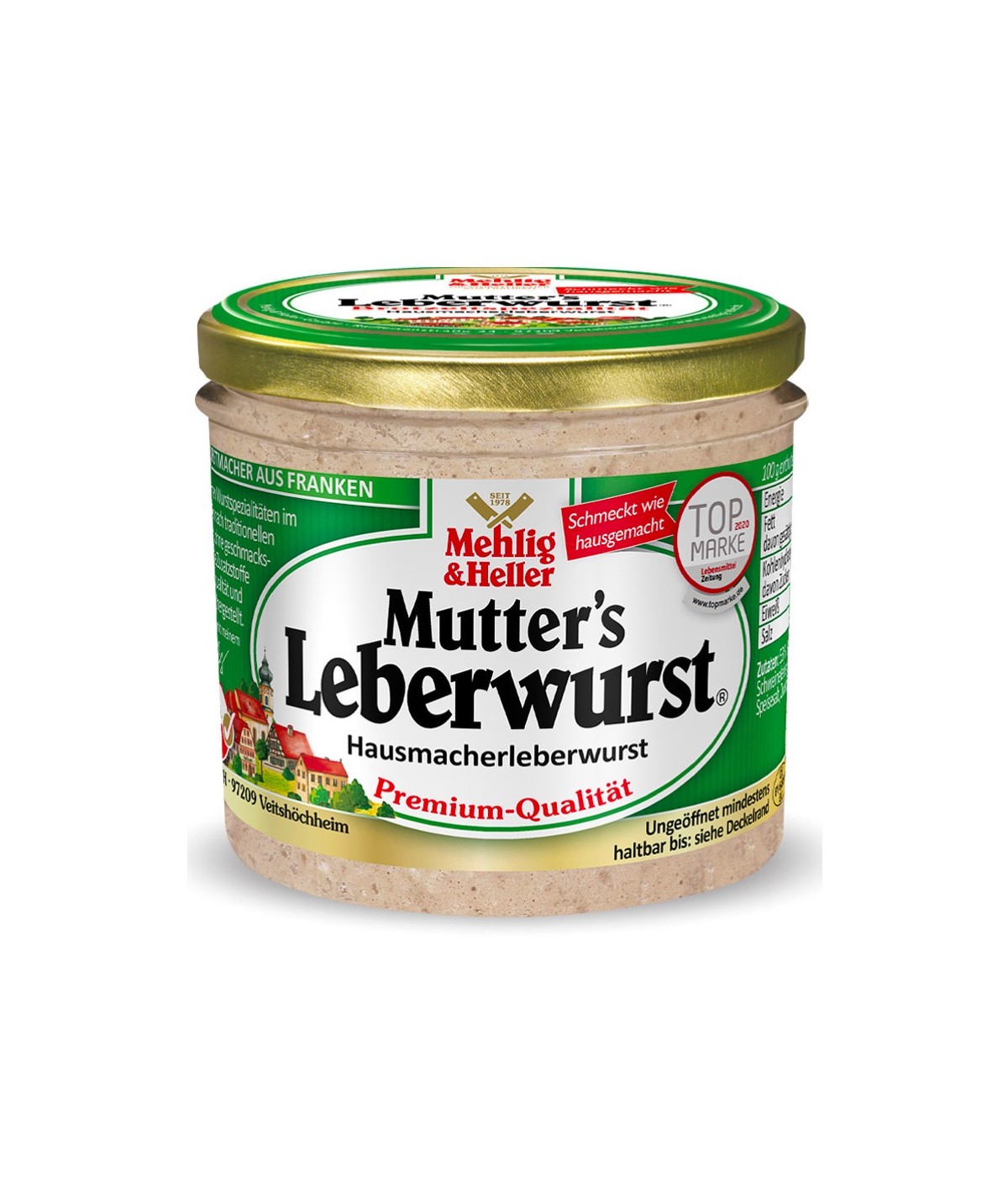 Terrine bavaroise à la Leberwurst Mehlig & Heller 200g